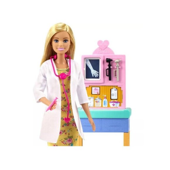 Barbie | Toys | Career Barbie Pediatrician Doctor Doll And Toddler Exam ...